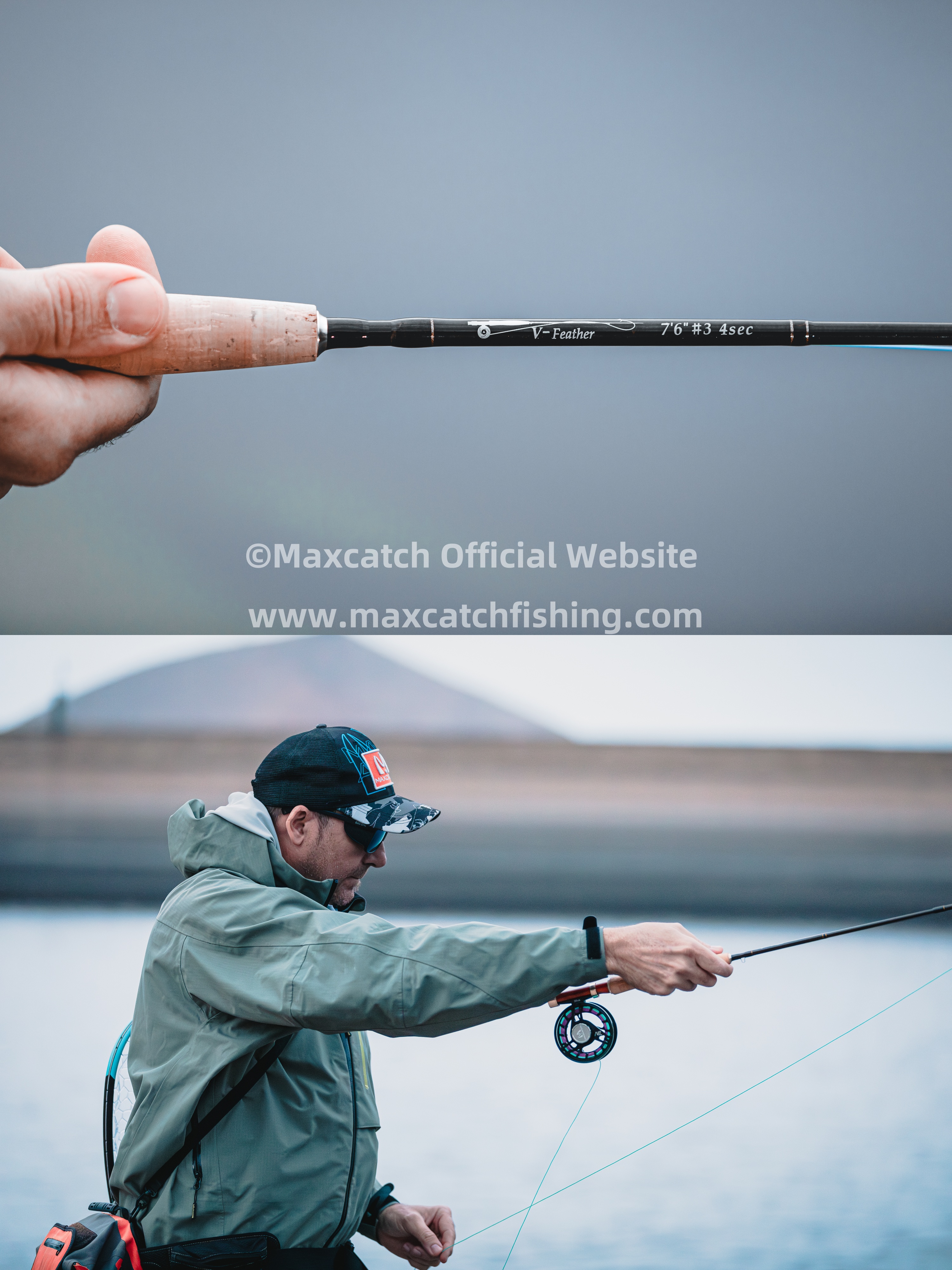 Maxcatch Fly Fishing Rod 6FT 1WT 3Sec IM10 & Carbon Fiber Rod Tube